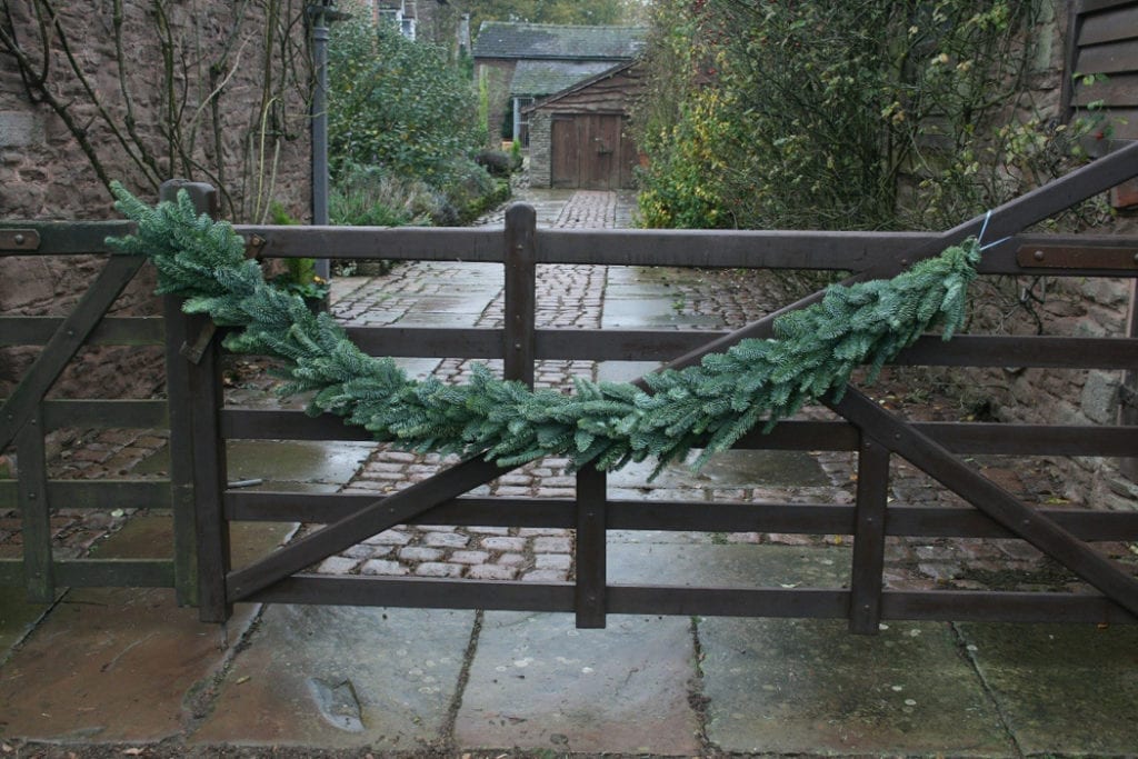 Plain Garland, Fresh Noble Fir, Hand Crafted Garlands